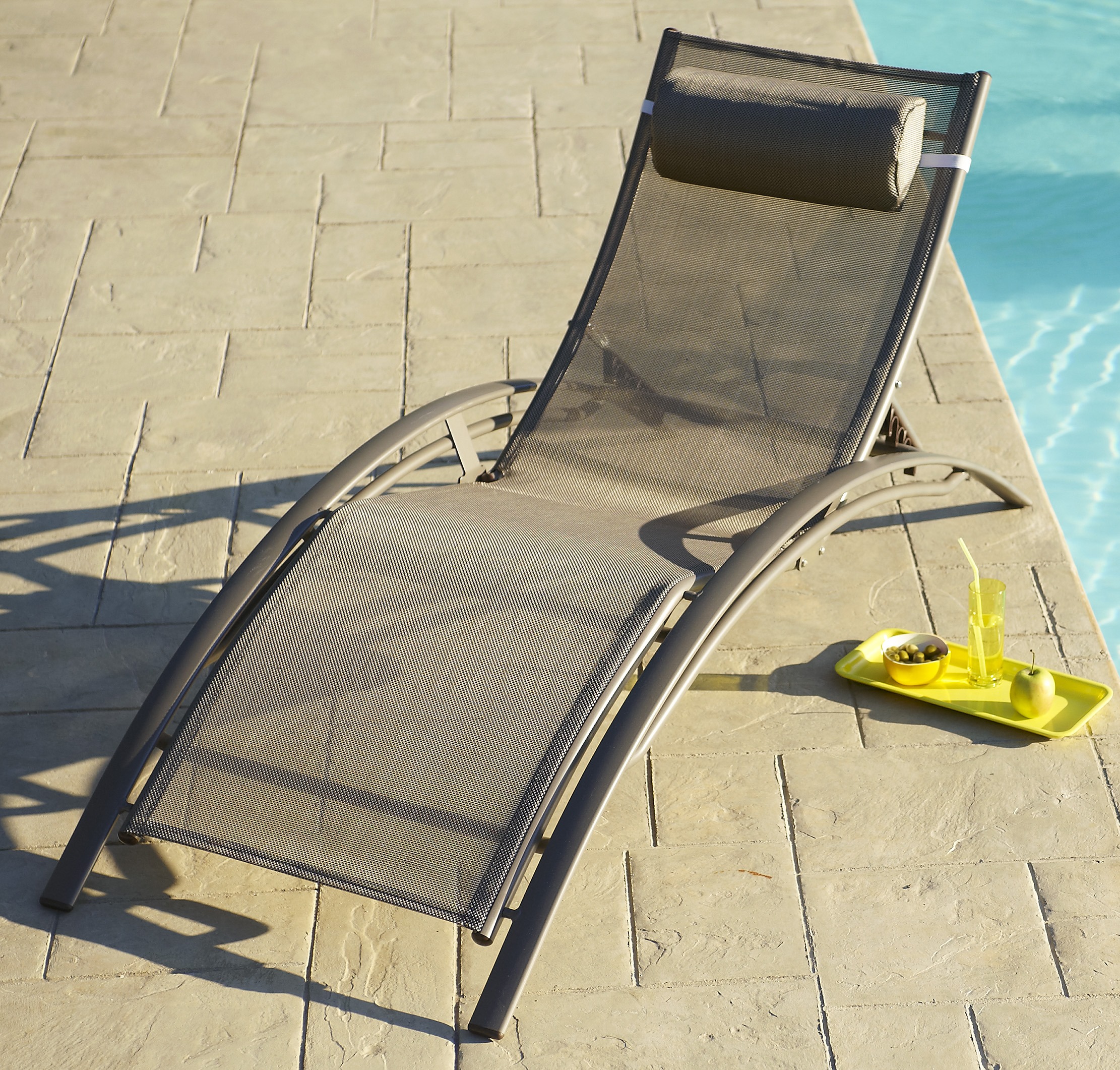 Chaise Longue Design Cappuccino - Vente en ligne au meilleur prix