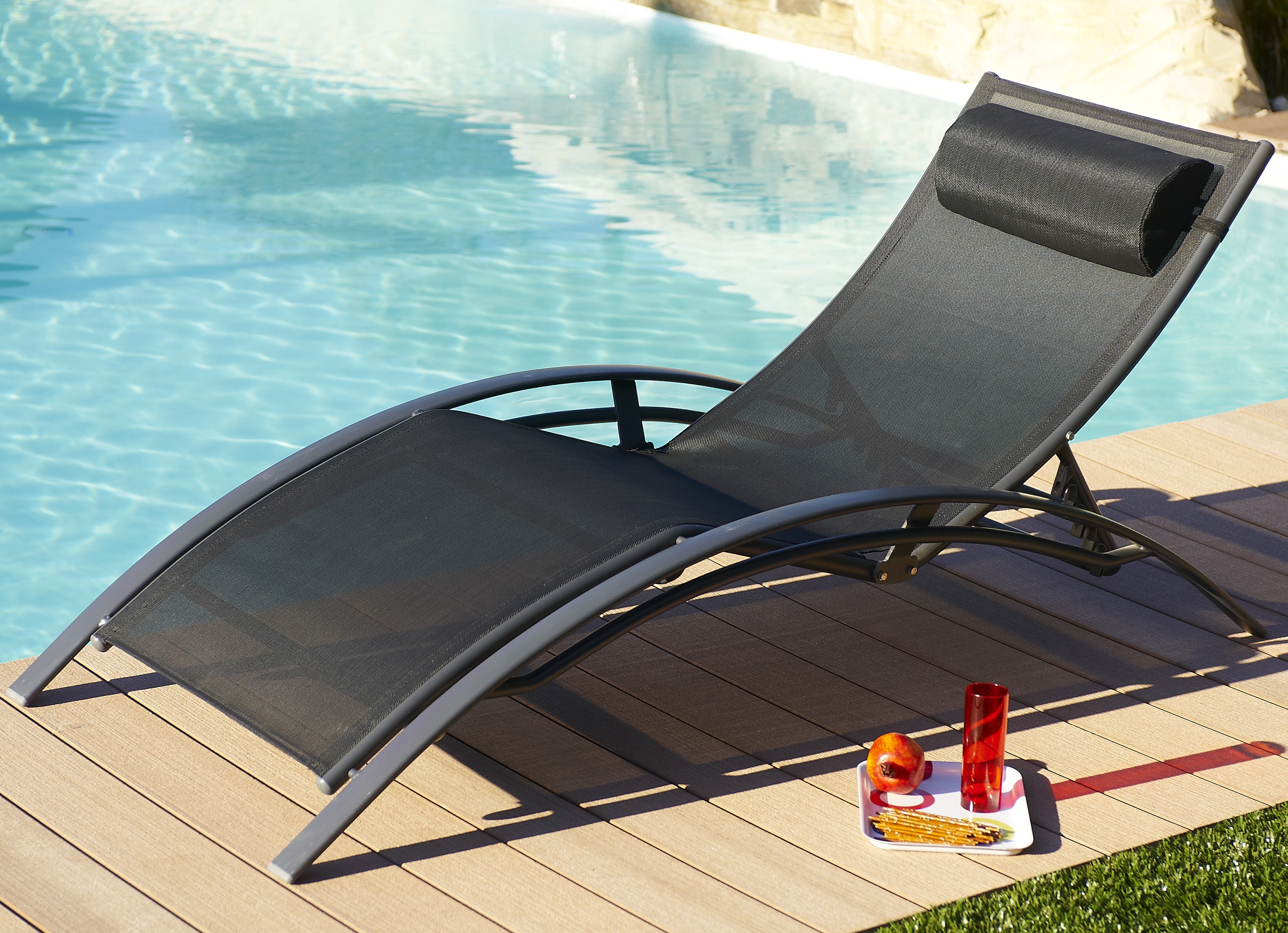 Chaise Longue Design Noir - Vente en ligne au meilleur prix