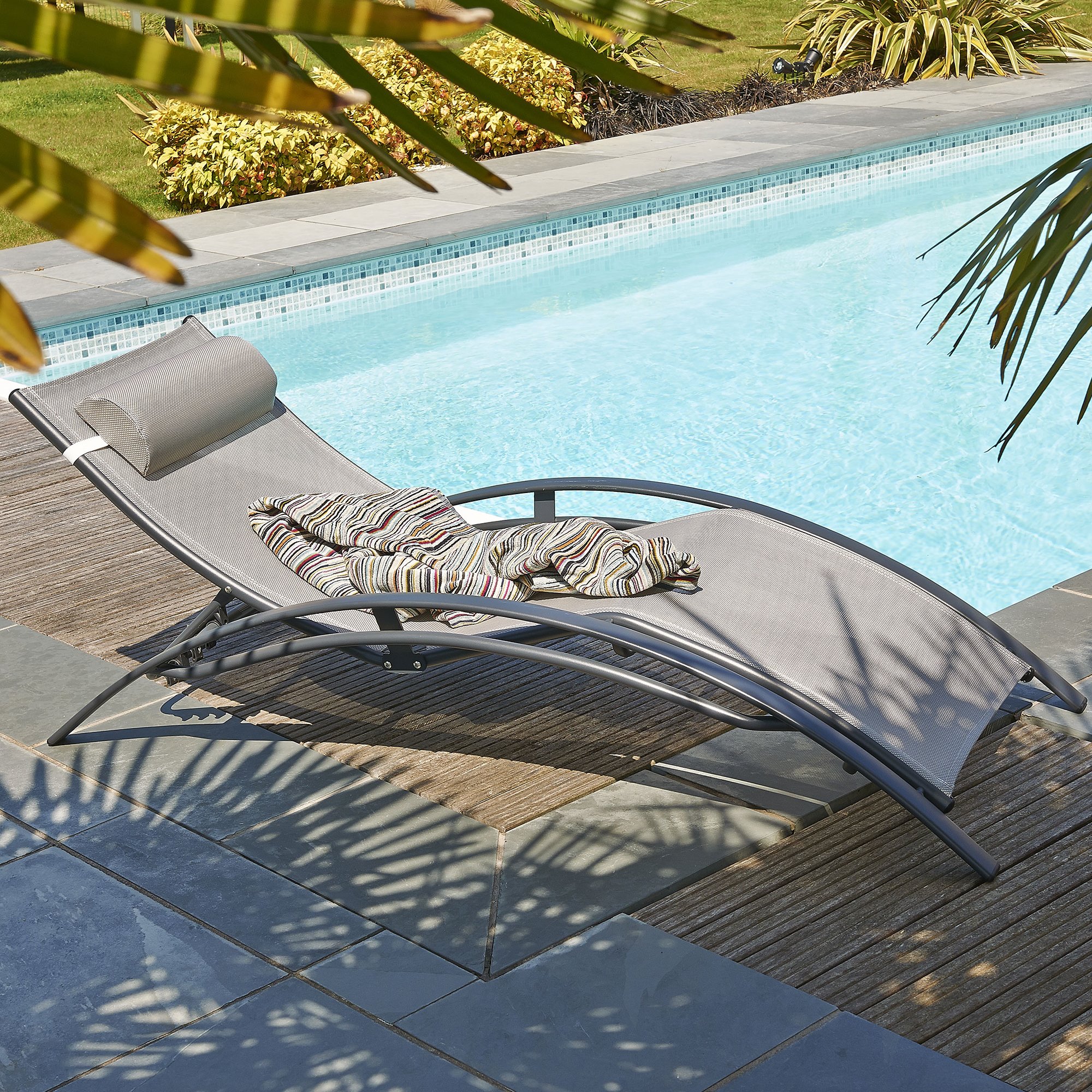 Chaise Longue Design Gris - Vente en ligne au meilleur prix