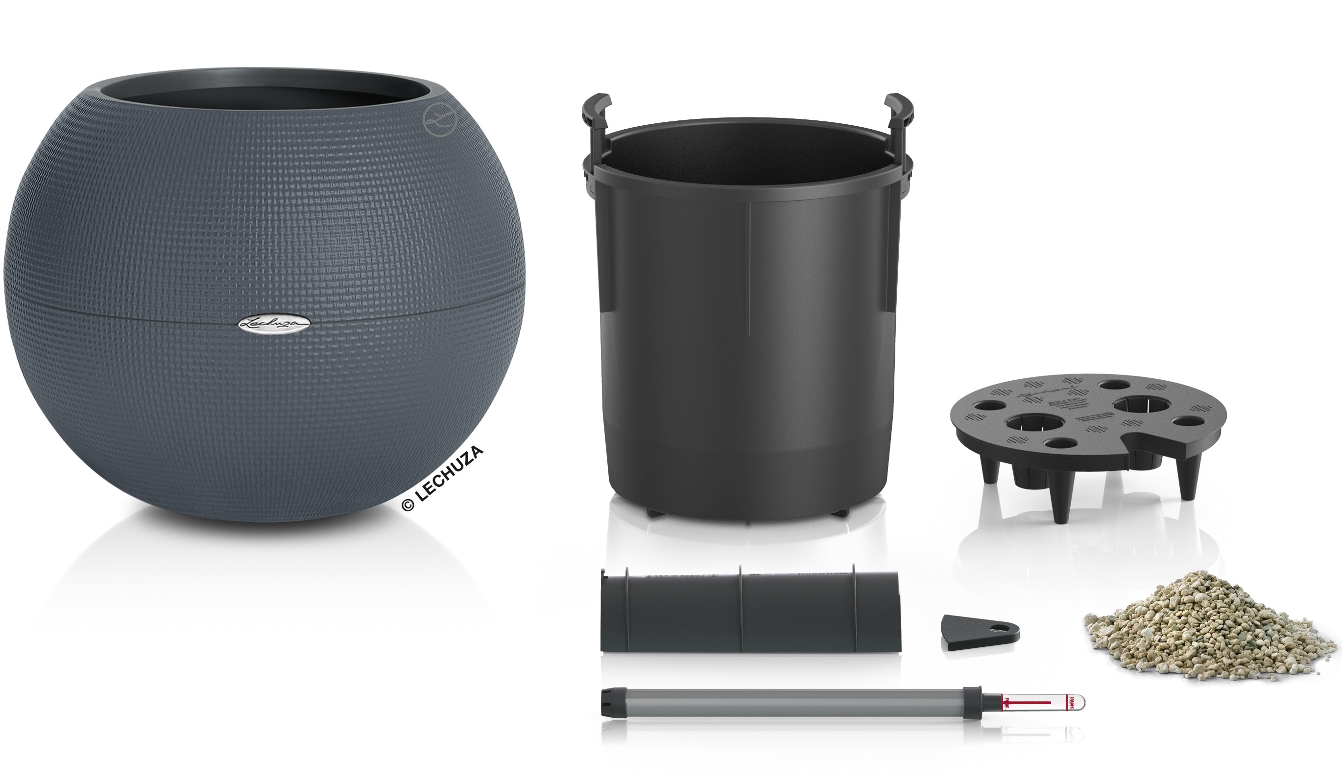 Puro Color 50 - Anthracite - LECHUZA - Vente en ligne au meilleur prix